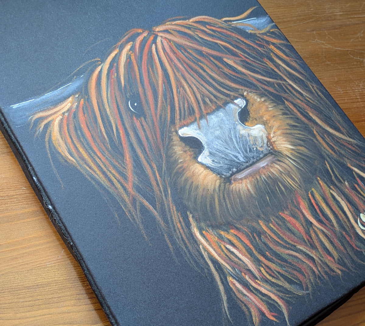 ORiGiNaL HiGHLaND CoW PaiNTiNG ‘ GooSe ‘ BY SHiRLeY MacARTHuR
