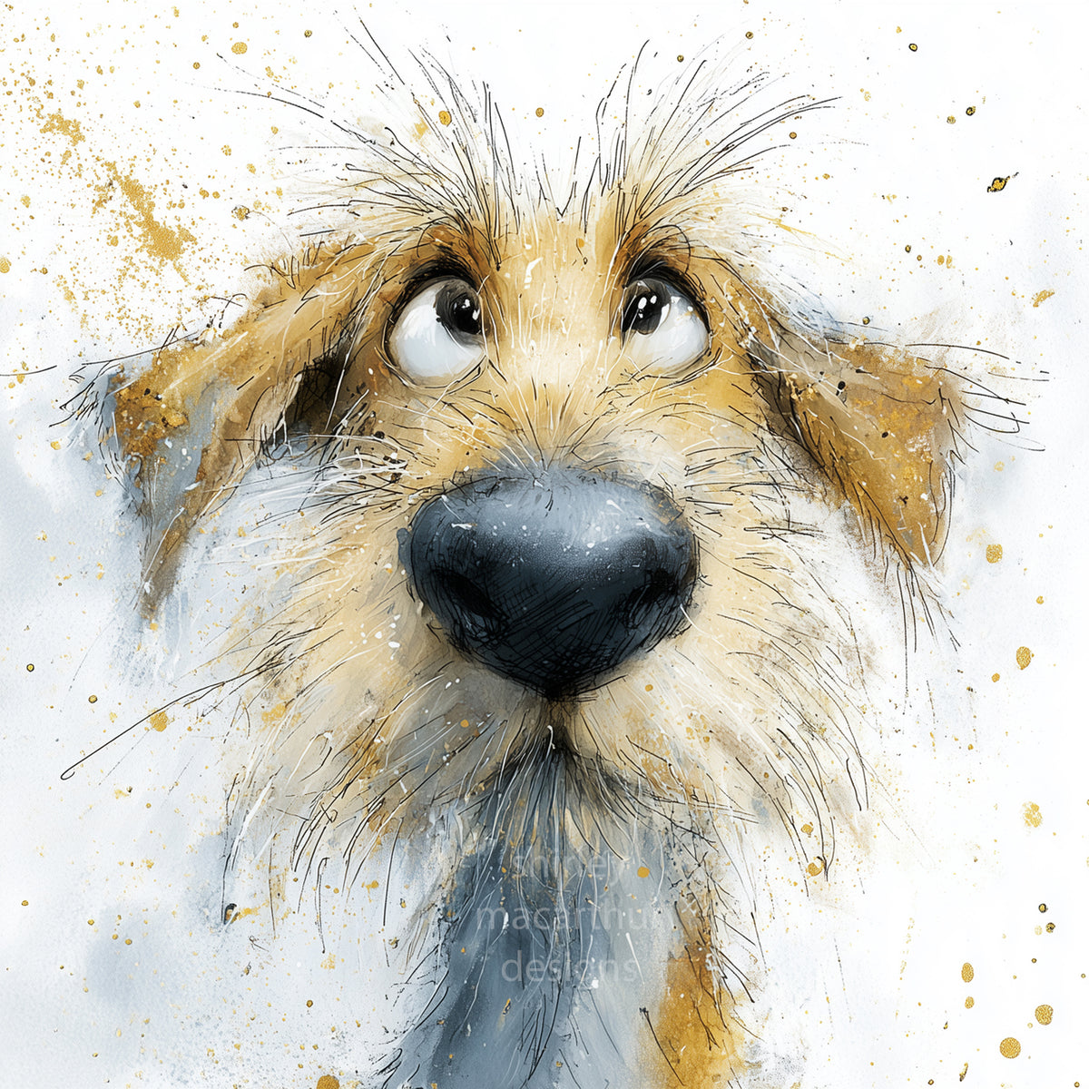 ‘Terry the Terrier’ NoSeY DoG ReTRieVeR PaiNTiNGS & PRiNTS BY SHiRLeY ...